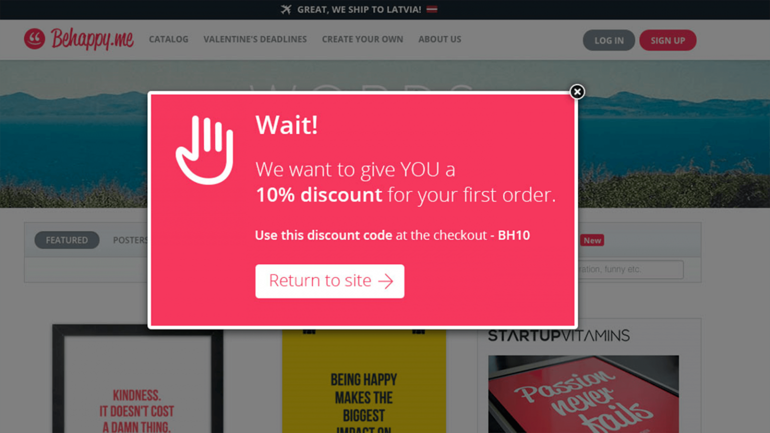 How to Use Exit Pop-ups to Catch Abandoning Visitors - Tada